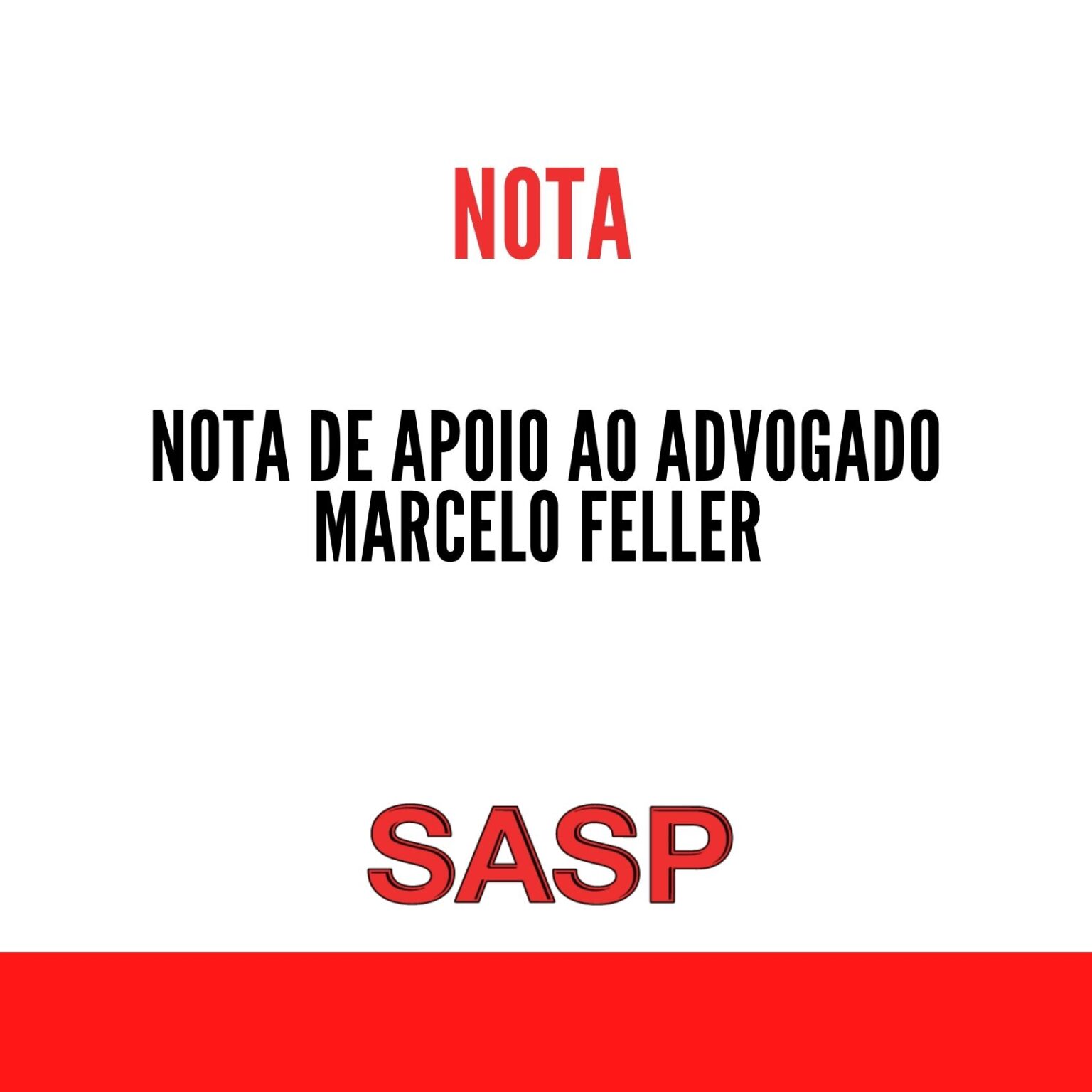 NOTA DE APOIO AO ADVOGADO MARCELO FELLER | Sindicato dos Advogados do ... NOTA DE APOIO AO ADVOGADO MARCELO FELLER | Sindicato dos Advogados do ...
